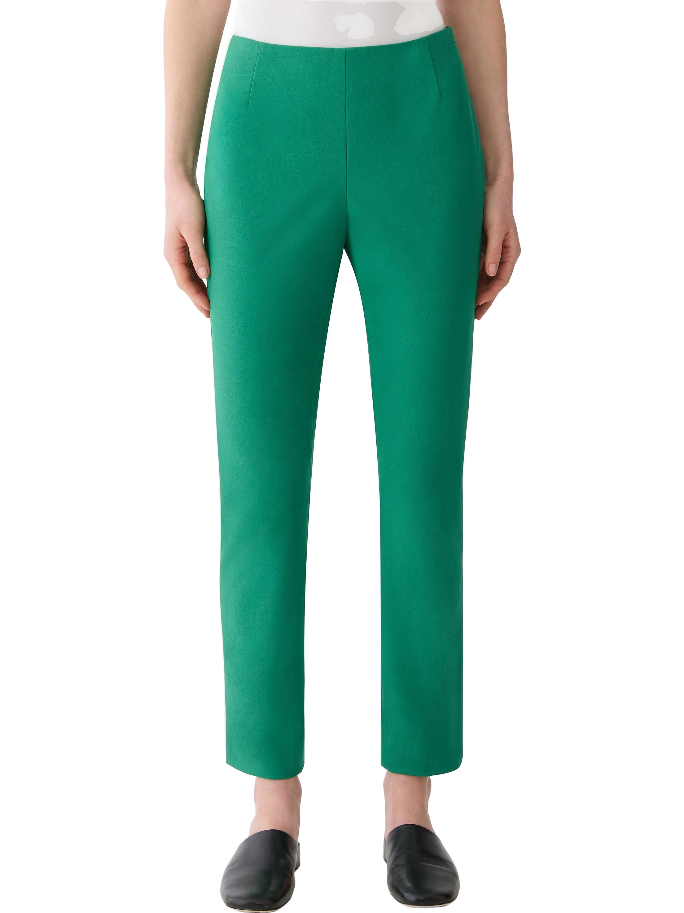 LAFAYETTE 148 NEW YORK Cotton Stretch Twill High-Rise Cropped Pants