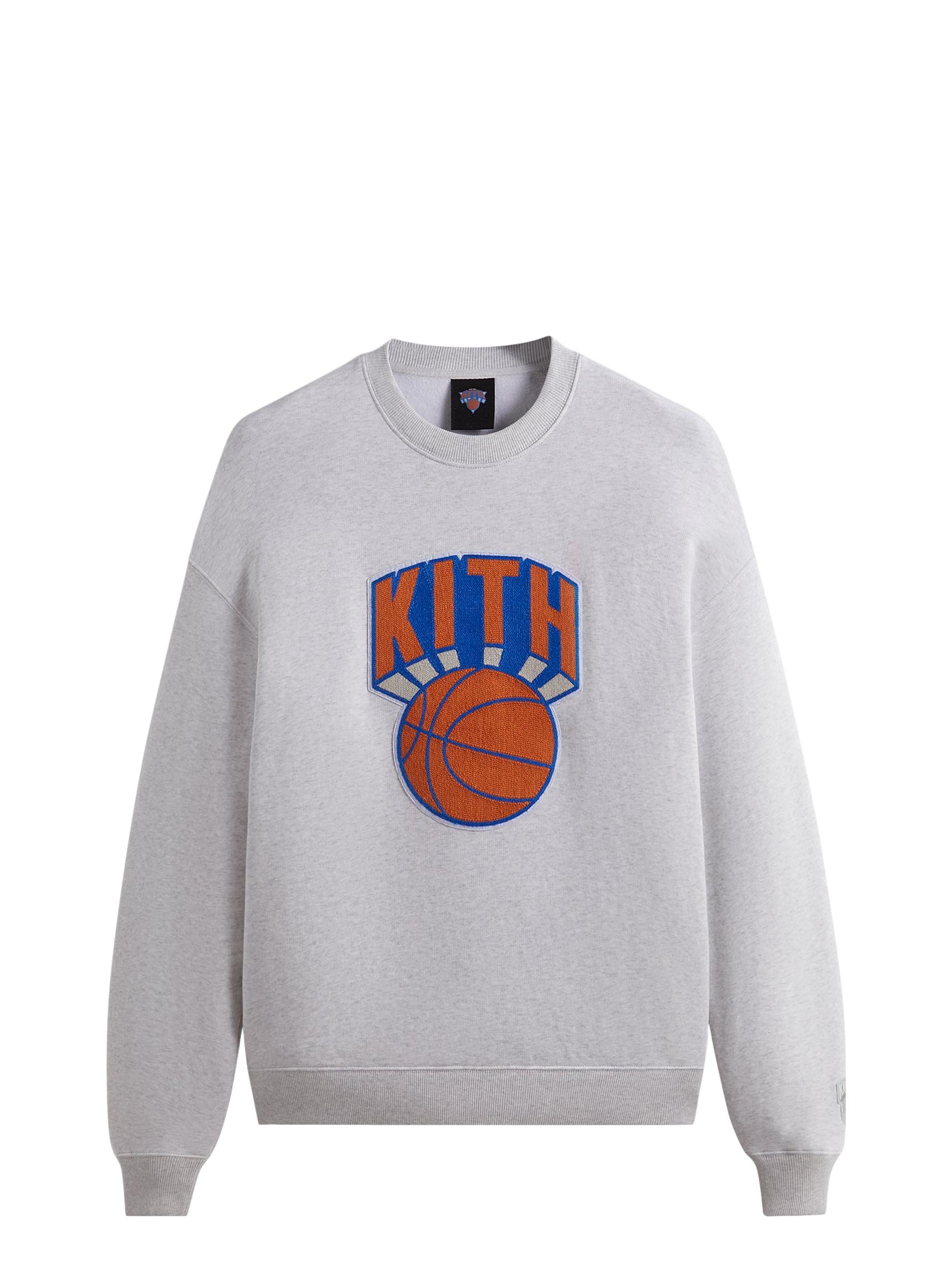 Kith For The New York Knicks Retro Ny Nelson Crewneck Grey