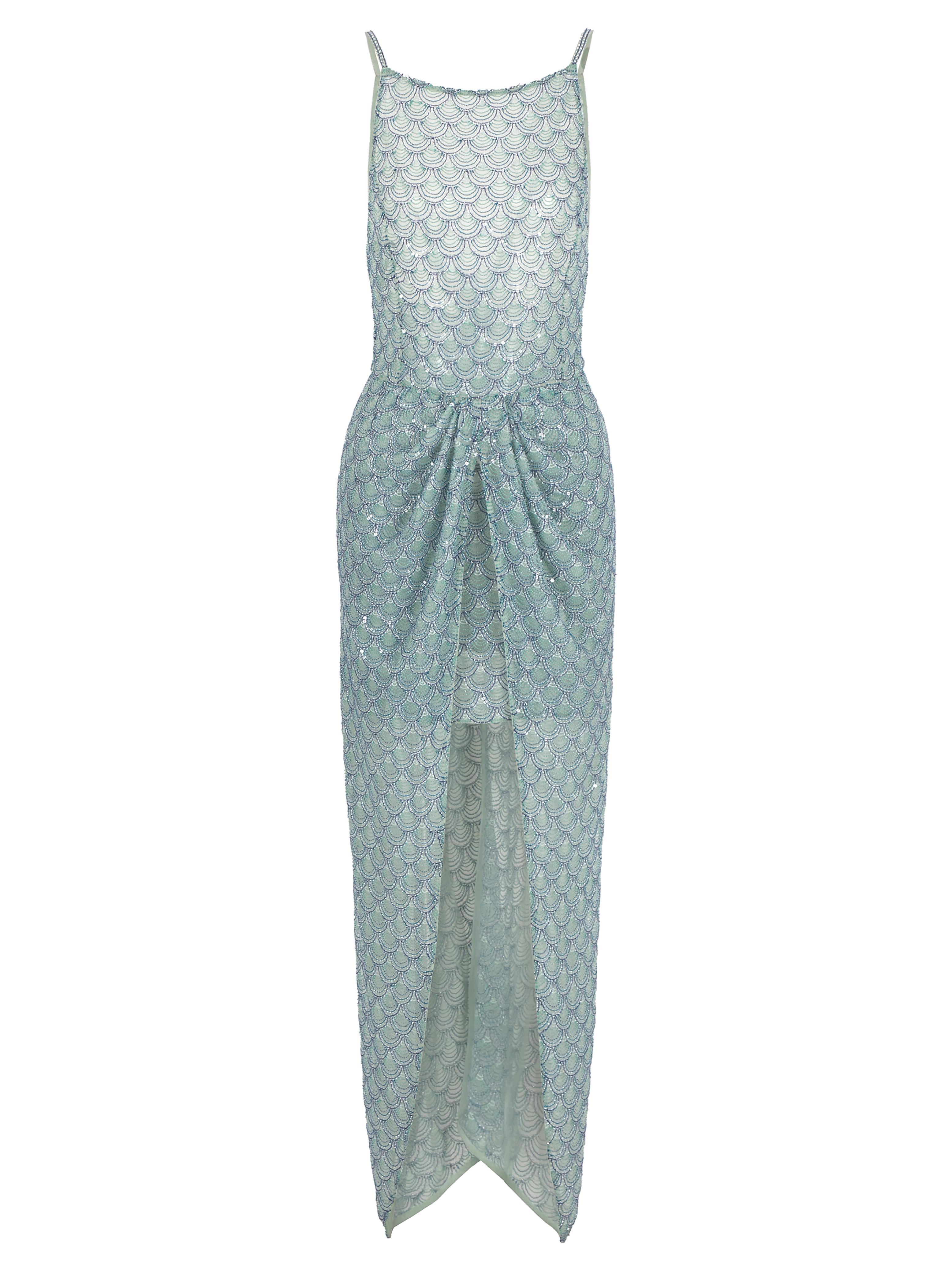 GIORGIO ARMANI Embroidered Tulle Long Dress