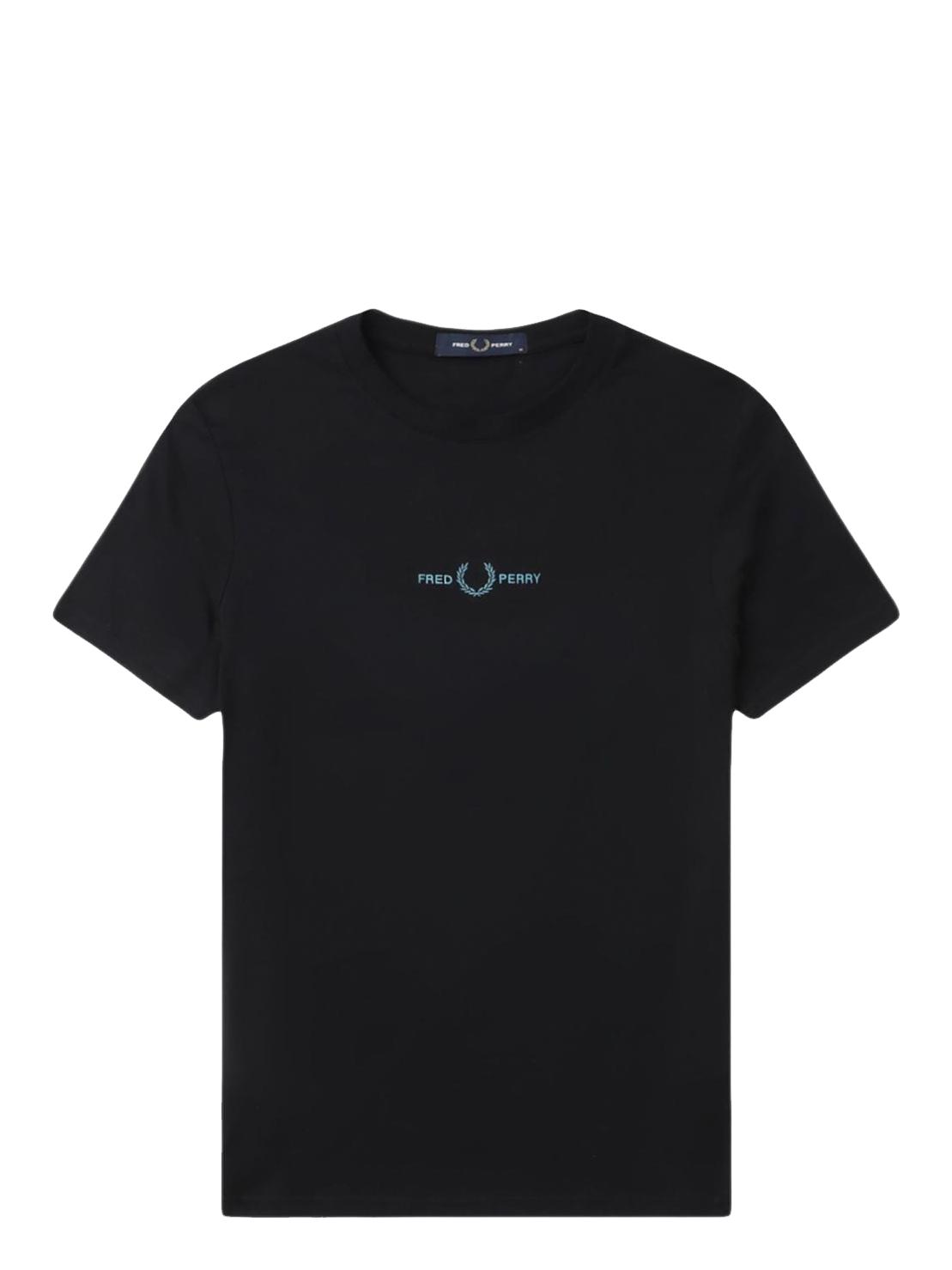 FRED PERRY logo-embroidered cotton t-shirt