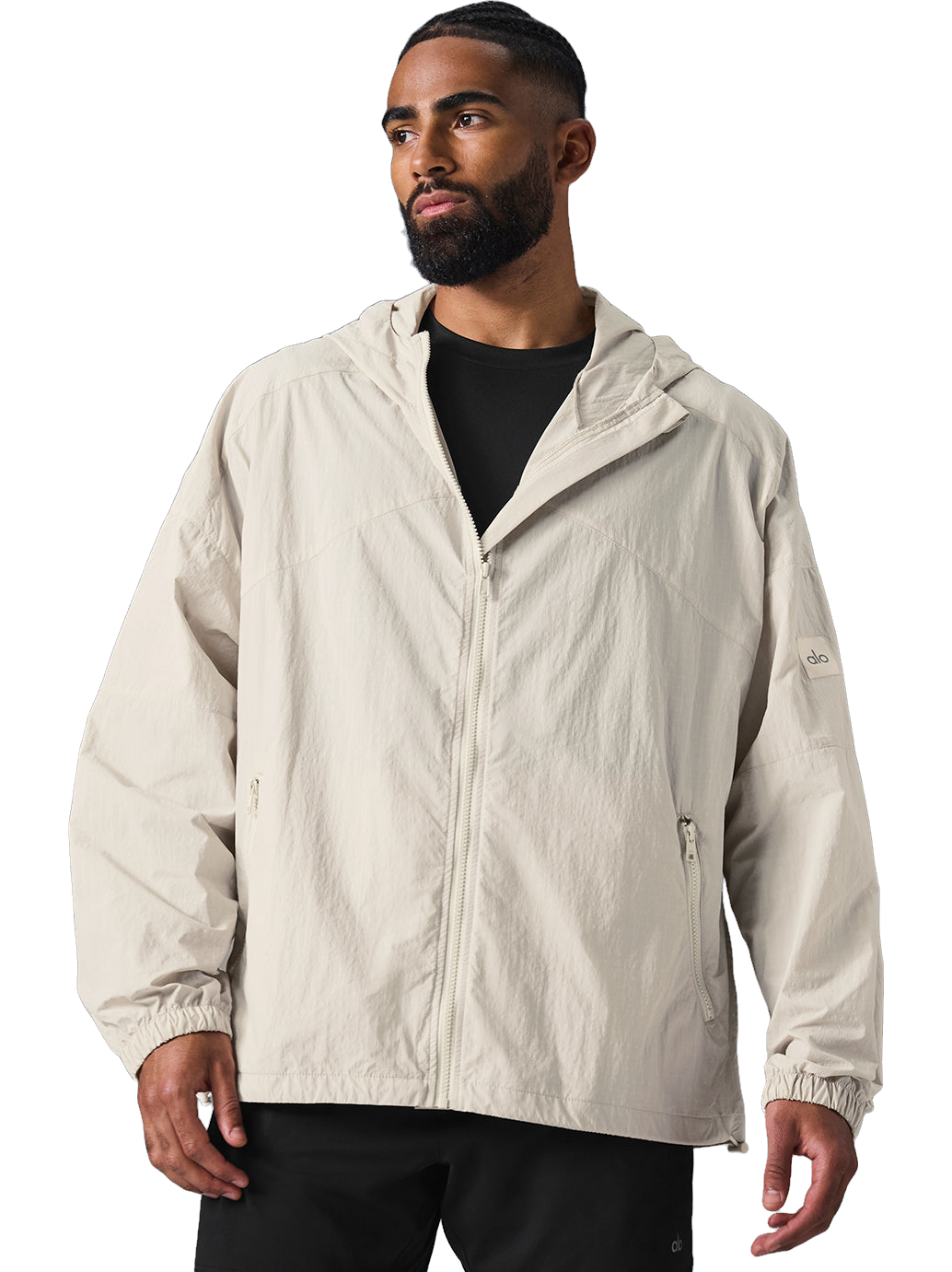 Alo Yoga Game Time Ripstop Jacket - Black | Editorialist