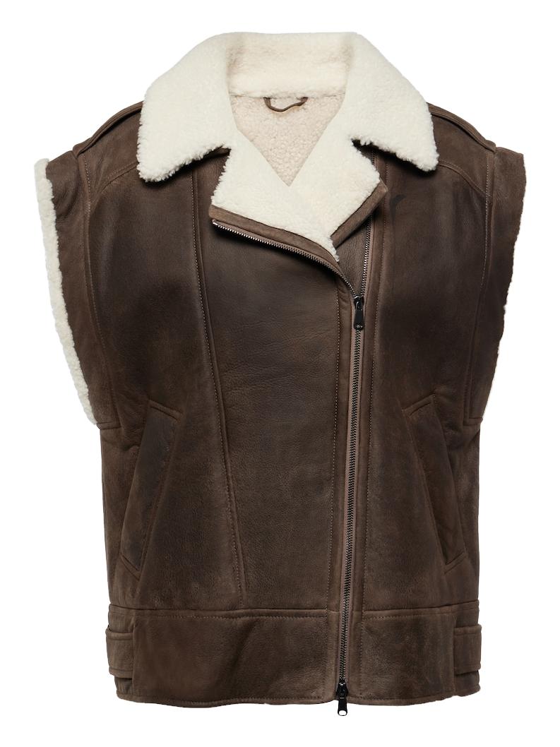 BRUNELLO CUCINELLI Brunello Cucinelli Shearling-Lined Leather Vest