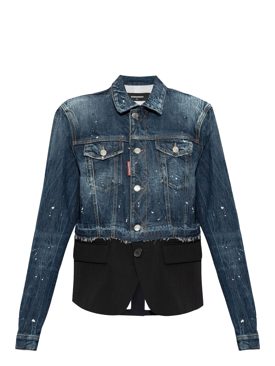 DSQUARED2 Logo-Patch Cotton Jacket