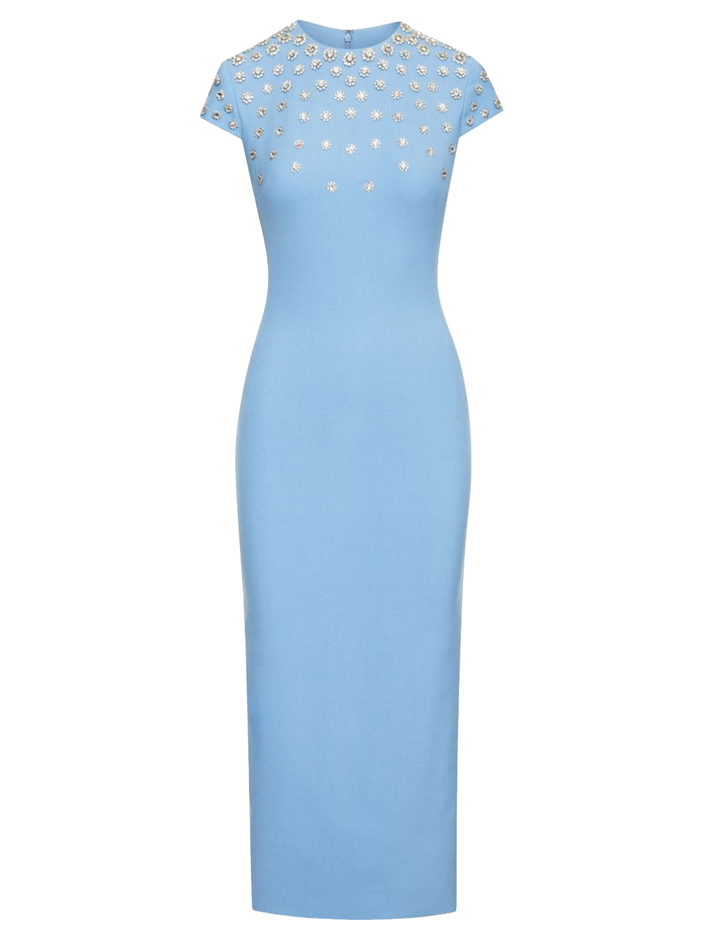 OSCAR DE LA RENTA Crystal-Embellished Midi Dress