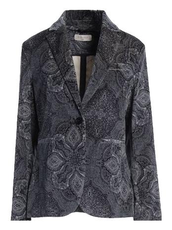 CIRCOLO 1901 Paisley Print Velvet Blazer