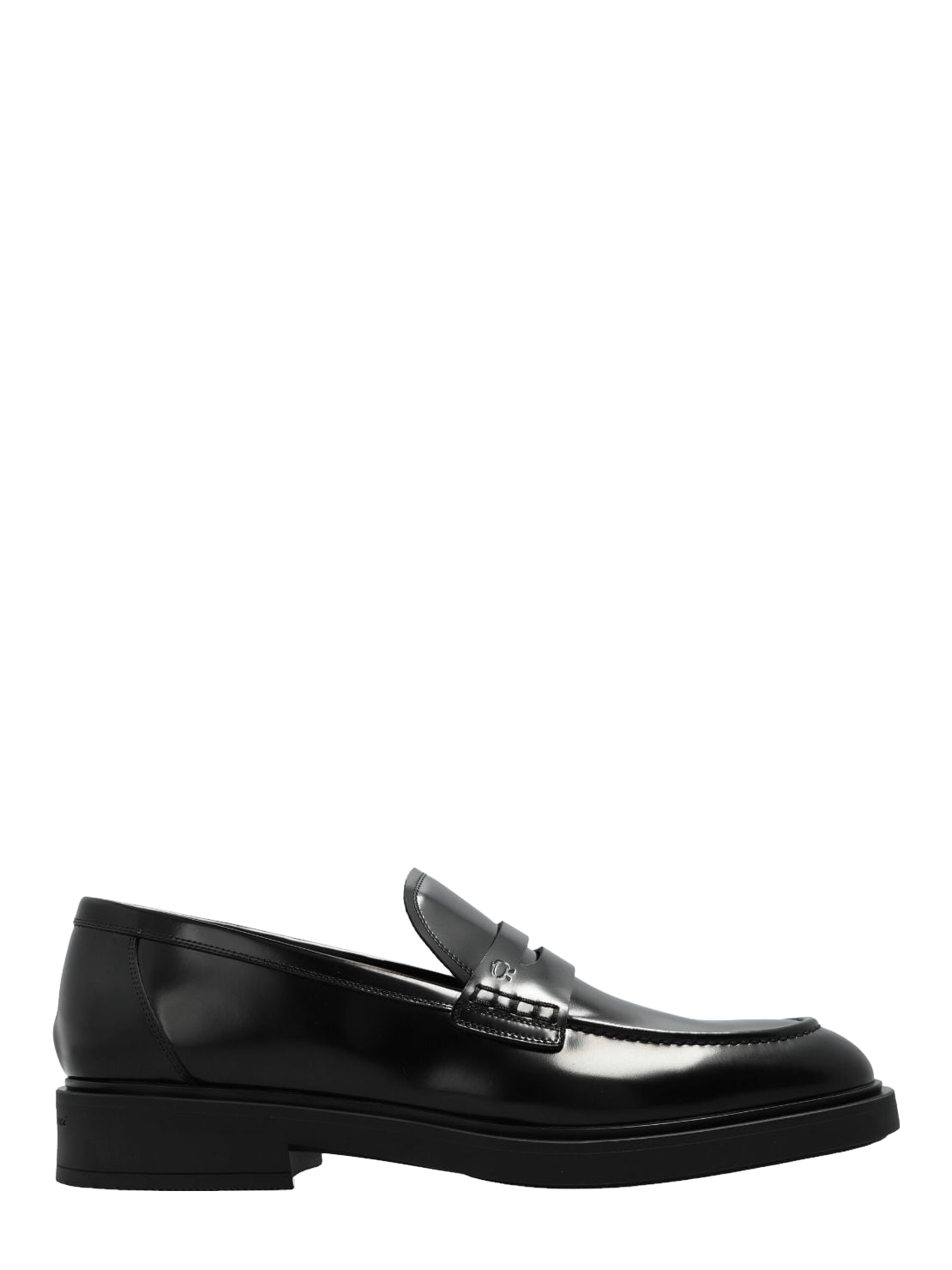 GIANVITO ROSSI Gianvito Rossi Harris Polished-Leather Penny Loafers