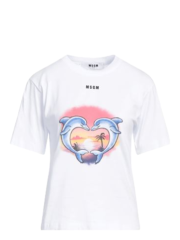 MSGM MSGM Logo-Print T-Shirt