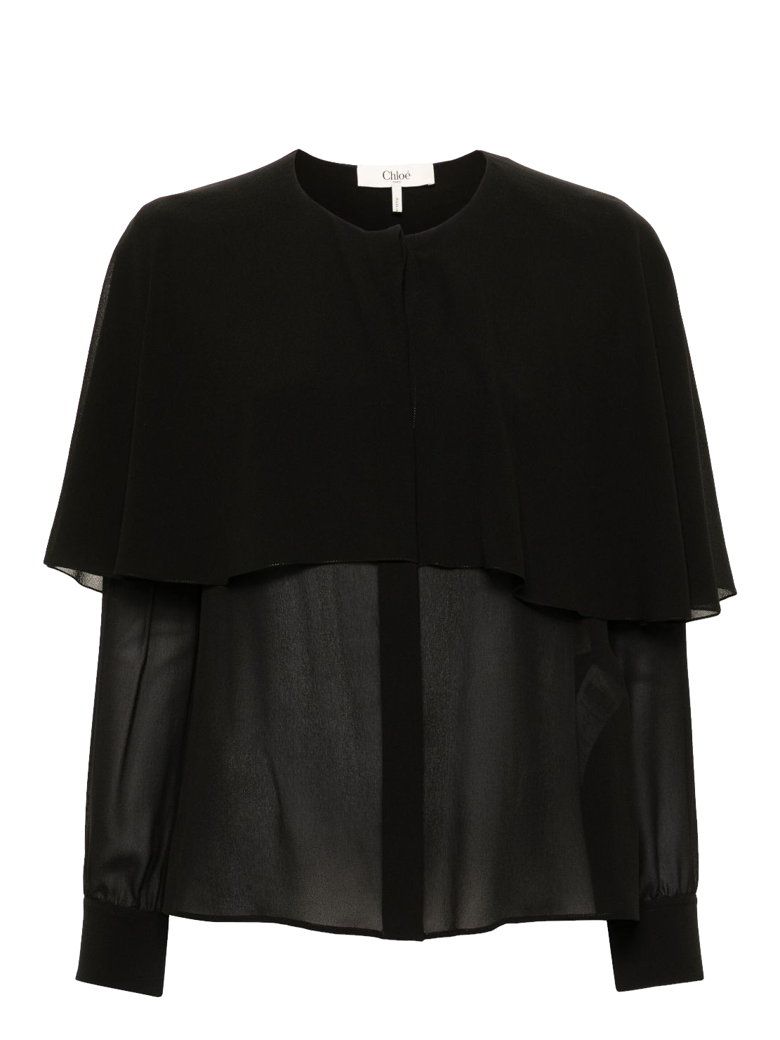 CHLOÉ Chloé Cape-Attachment Silk Shirt