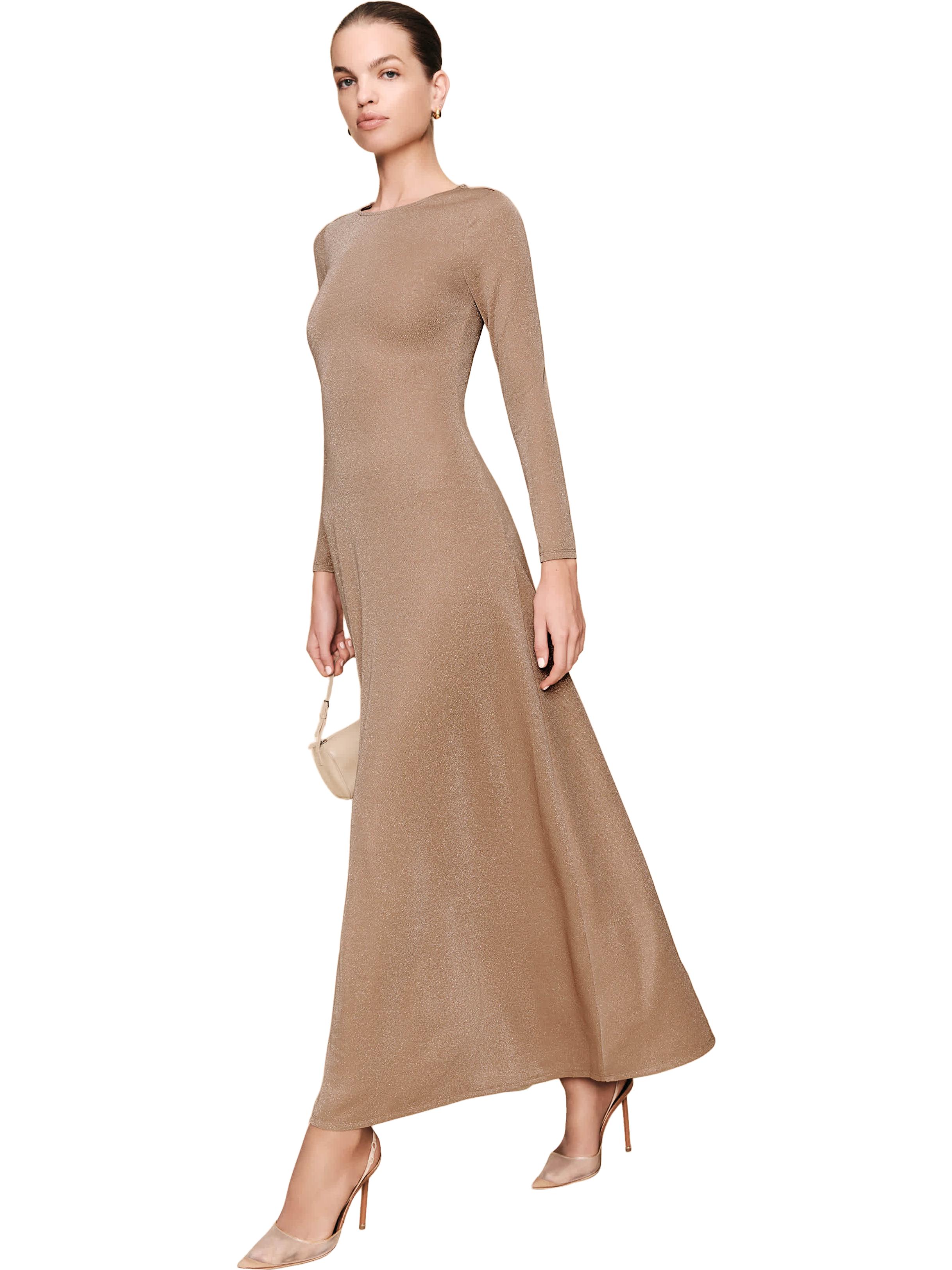 knitted dress shirt Rachel Knitted Shirt Dress-Raw Umber