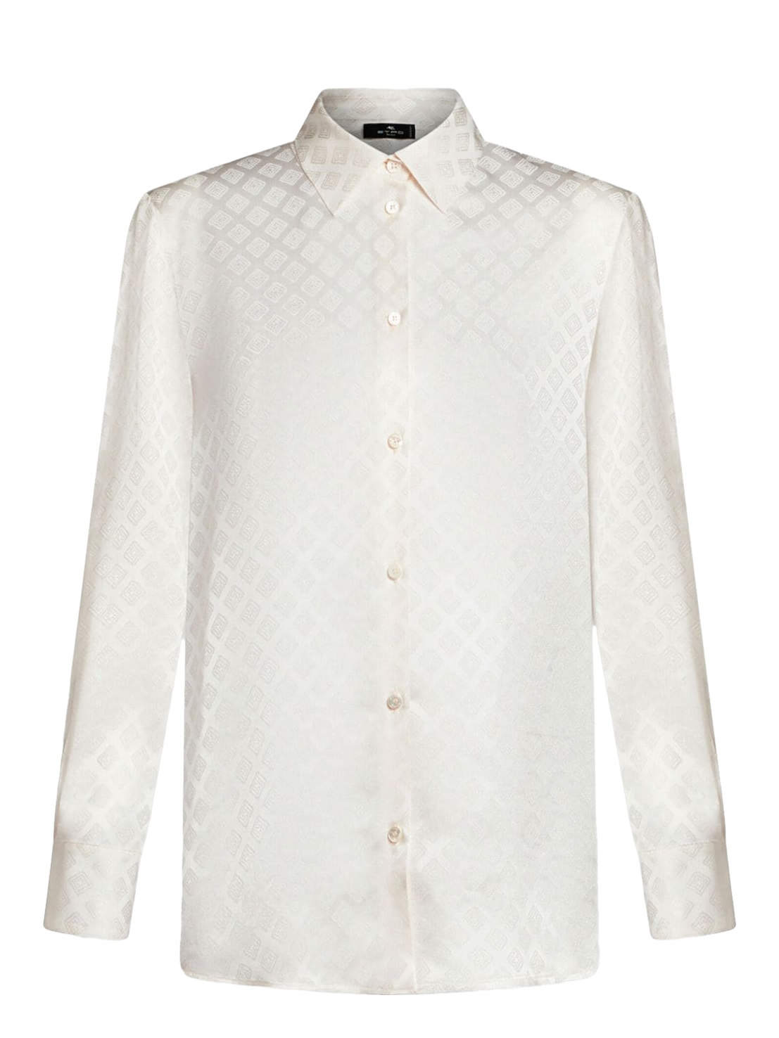 ETRO ETRO Silk Jacquard Geometric Motif Shirt