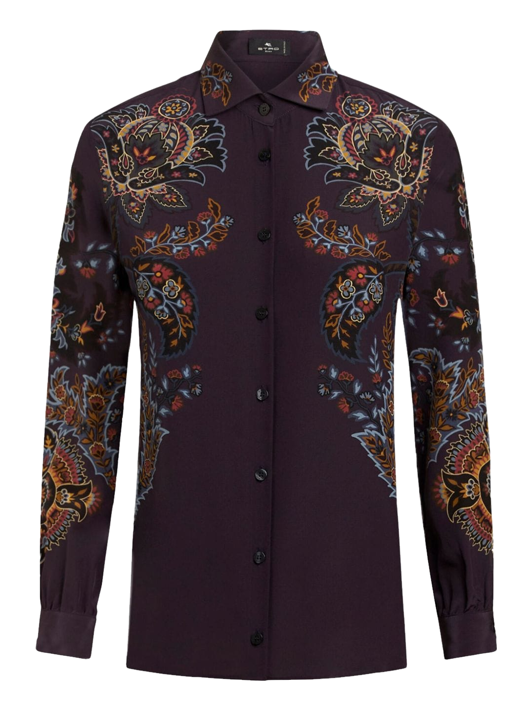 ETRO Printed Silk Crêpe de Chine Straight Pants