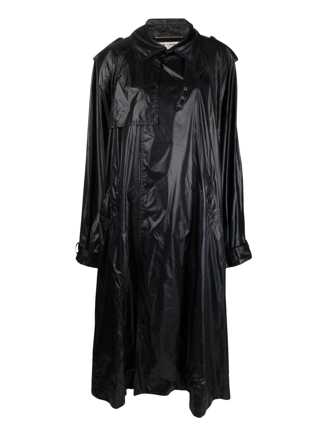 SAINT LAURENT SAINT LAURENT nylon cloak coat