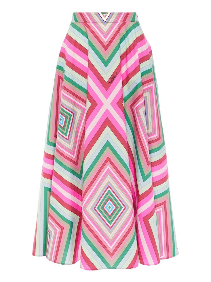 VALENTINO Valentino Rhombus 75 Maxi Skirt