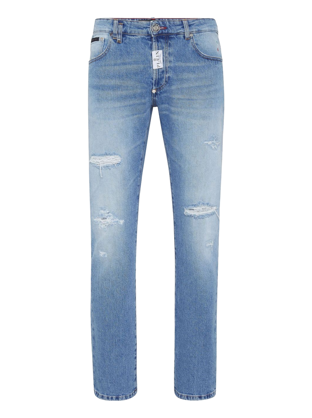 PHILIPP PLEIN Philipp Plein Distressed Straight-Leg Jeans