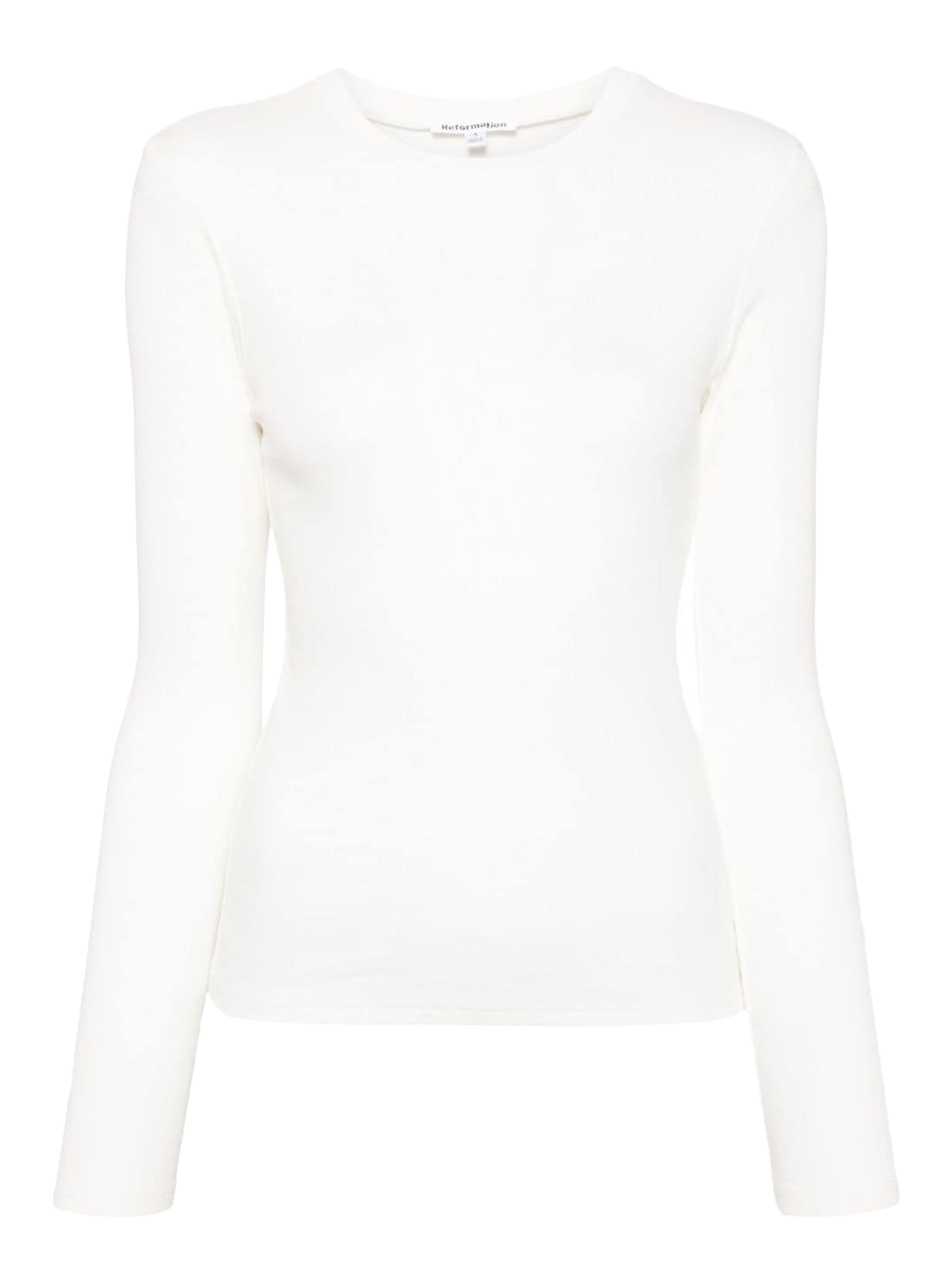 REFORMATION Reformation Davy Ribbed-Knit Long-Sleeve T-Shirt
