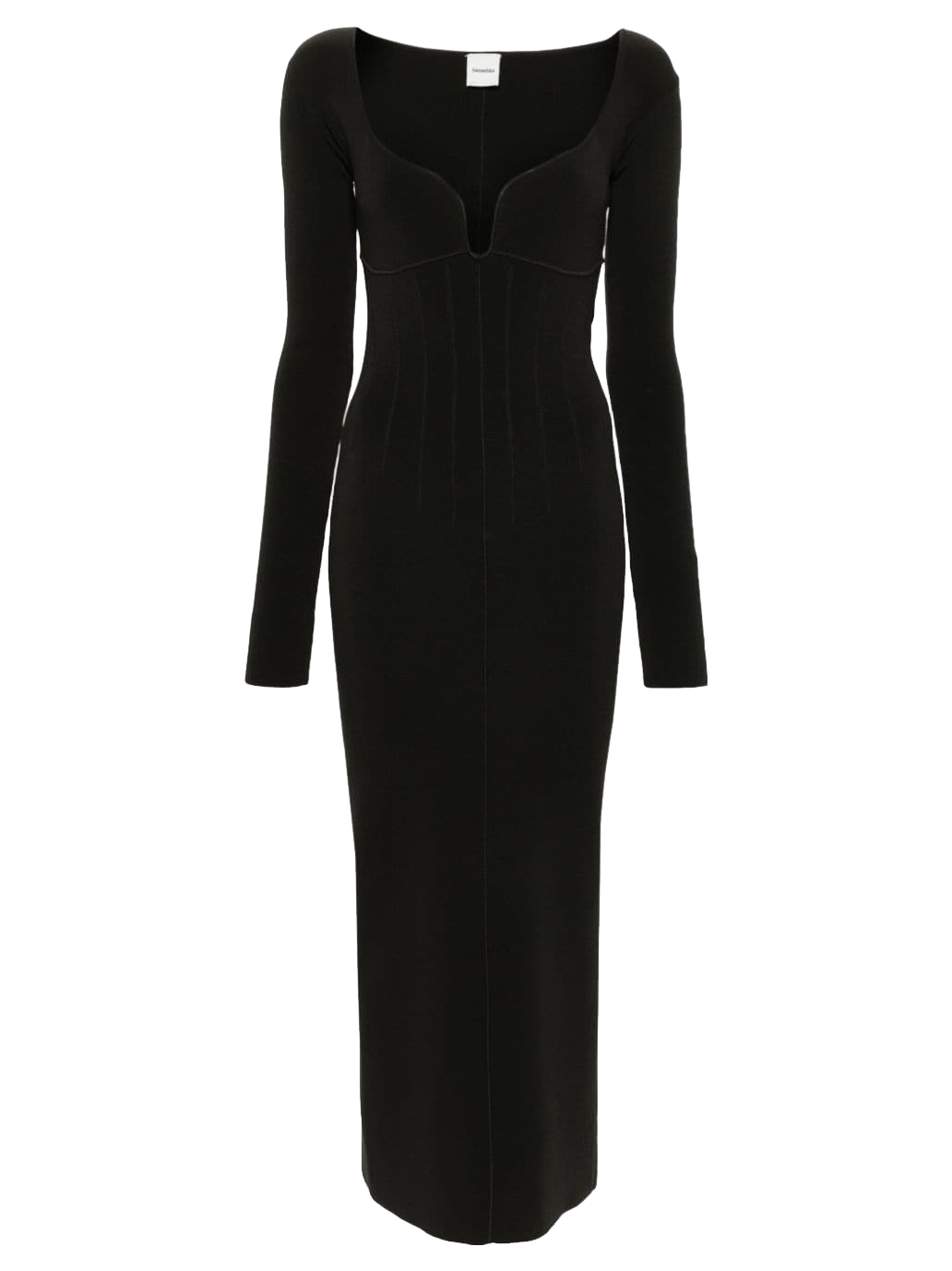 NANUSHKA Nanushka Seam-Detail Ribbed Midi Dress