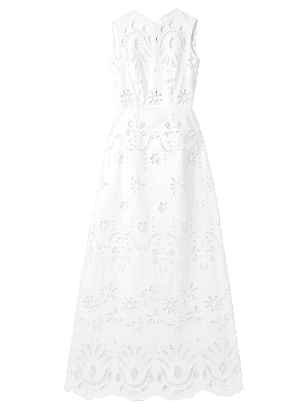 Dolce & Gabbana Broderie Anglaise Cotton-Poplin Maxi Dress In White - 40% Off | Editorialist Dolce & Gabbana Broderie Anglaise Cotton-Poplin Maxi Dress In White - 40% Off | Editorialist