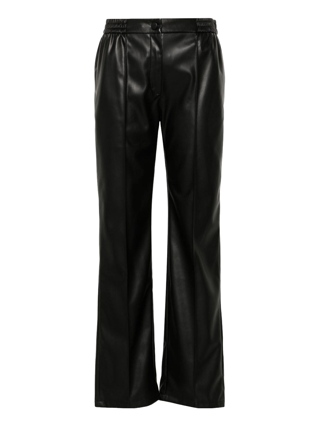 TWINSET TWINSET Oval T-Plaque Faux-Leather Trousers