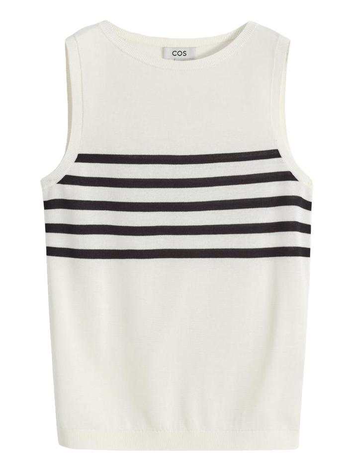 Supreme Knit Stripe Tank Top - Black | Editorialist