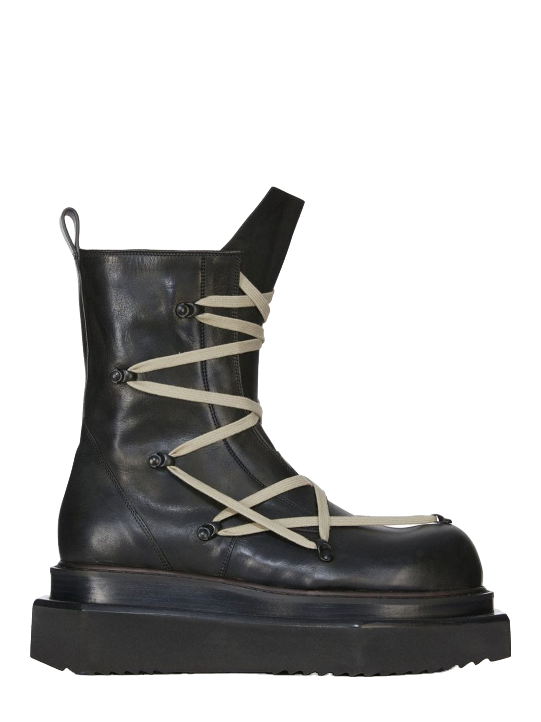 Rick Owens 【MEGALACE TURBO CYCLOPS】 Rick Owens Megalace Turbo Cyclops Boot In Black - 6% Off