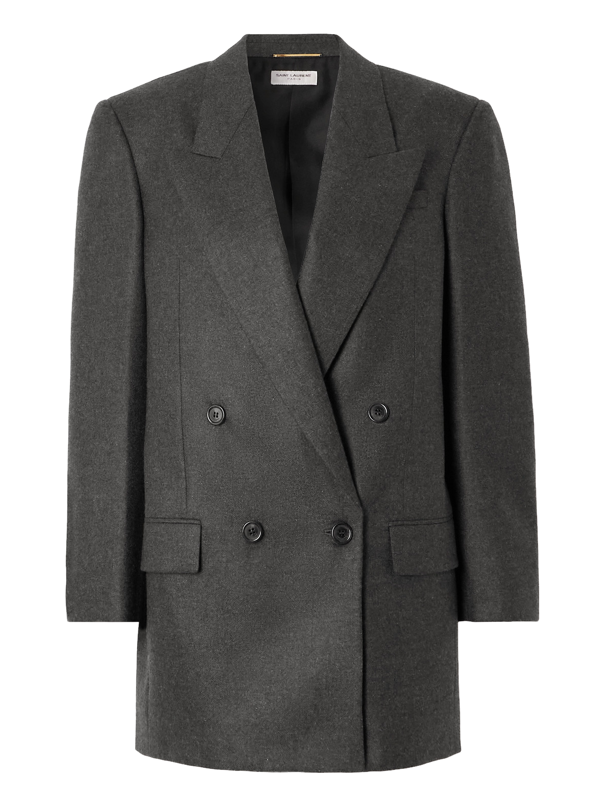 SAINT LAURENT SAINT LAURENT Double-Breasted Cashmere-Twill Blazer
