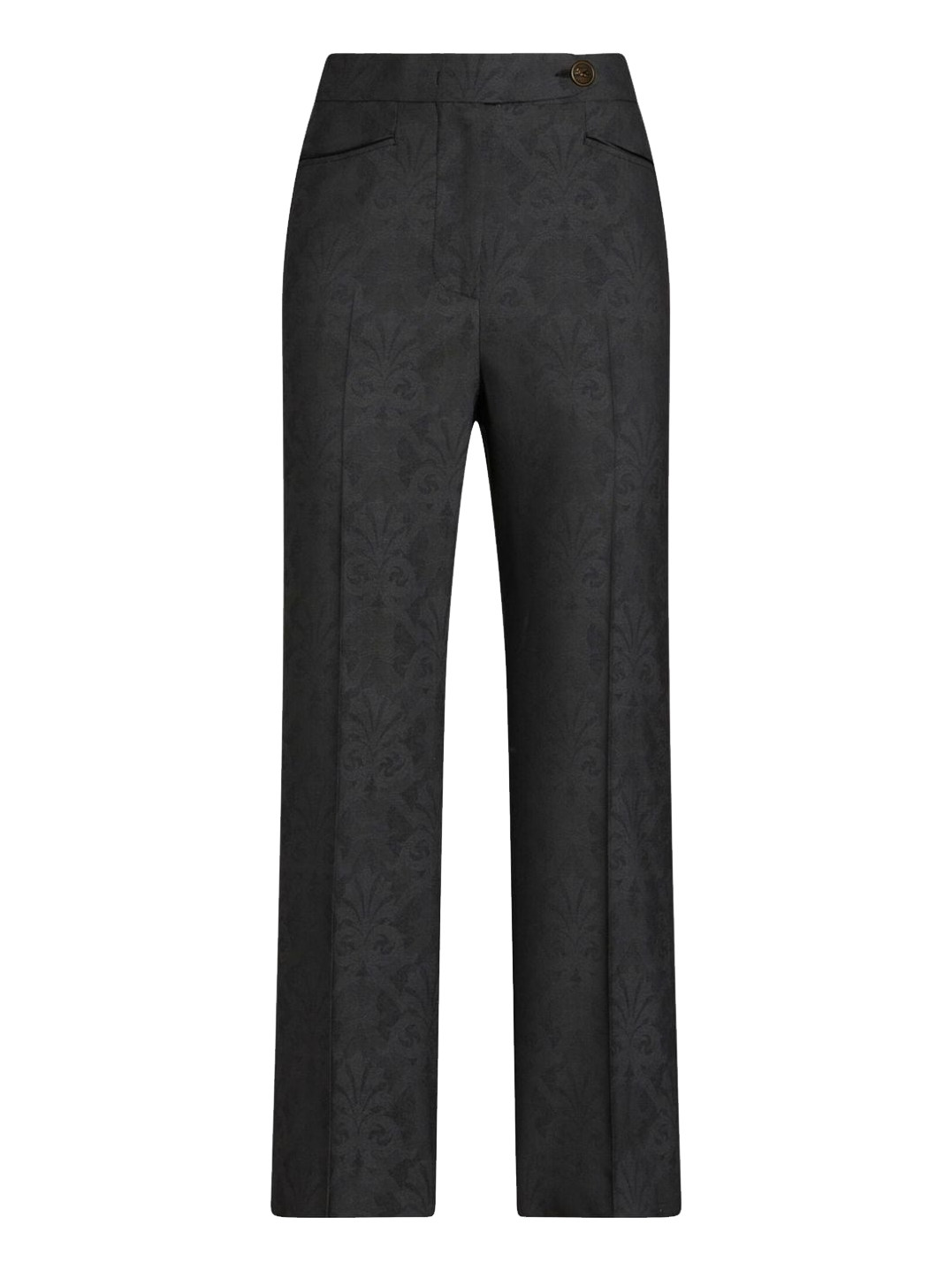 ETRO Etro Straight Leg Twill Trousers with Jacquard Pattern