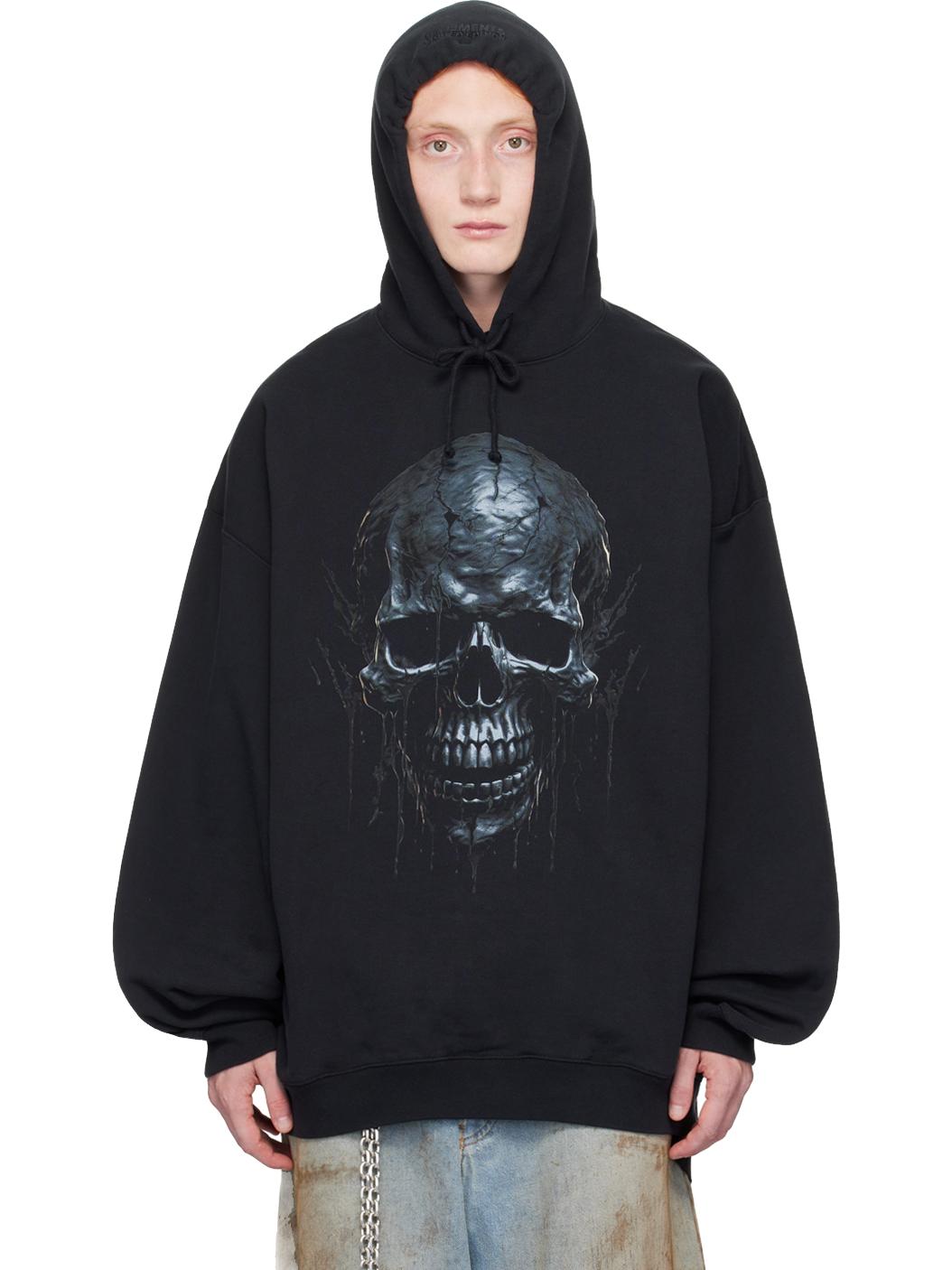Vetements Skull Metal Hoodie In Black - 59% Off | Editorialist