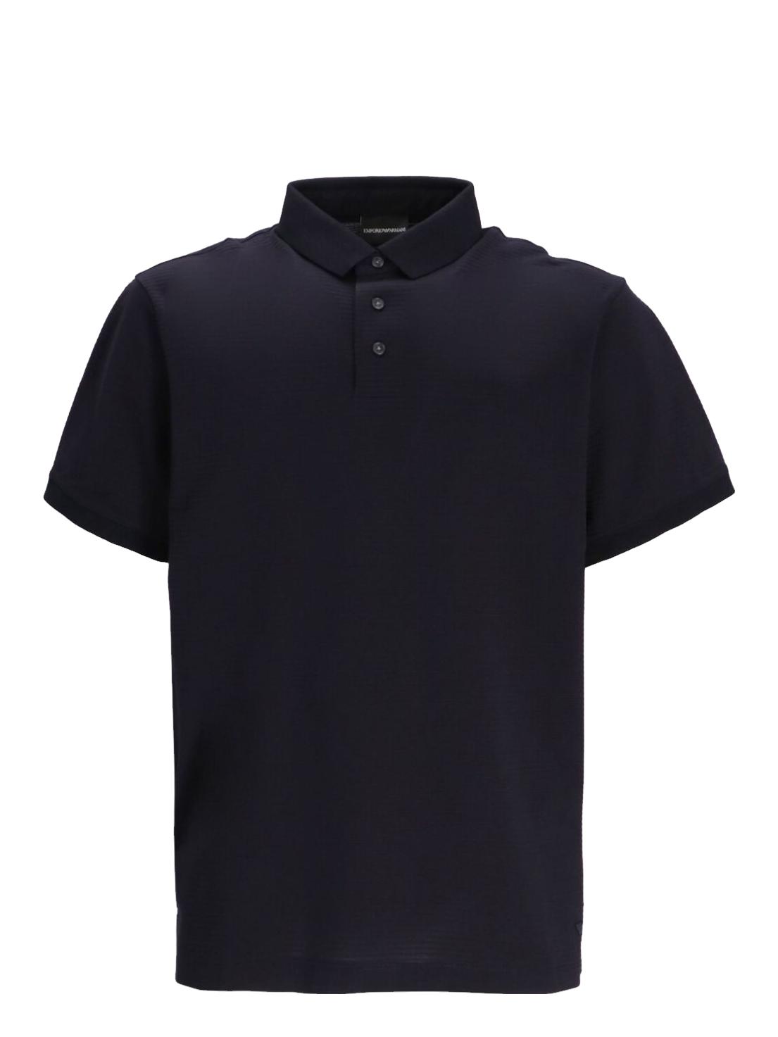 EMPORIO ARMANI front-zipped polo shirt