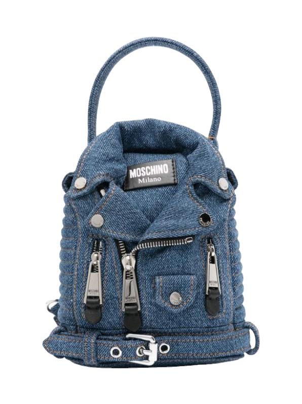 MOSCHINO Moschino Denim Biker Backpack