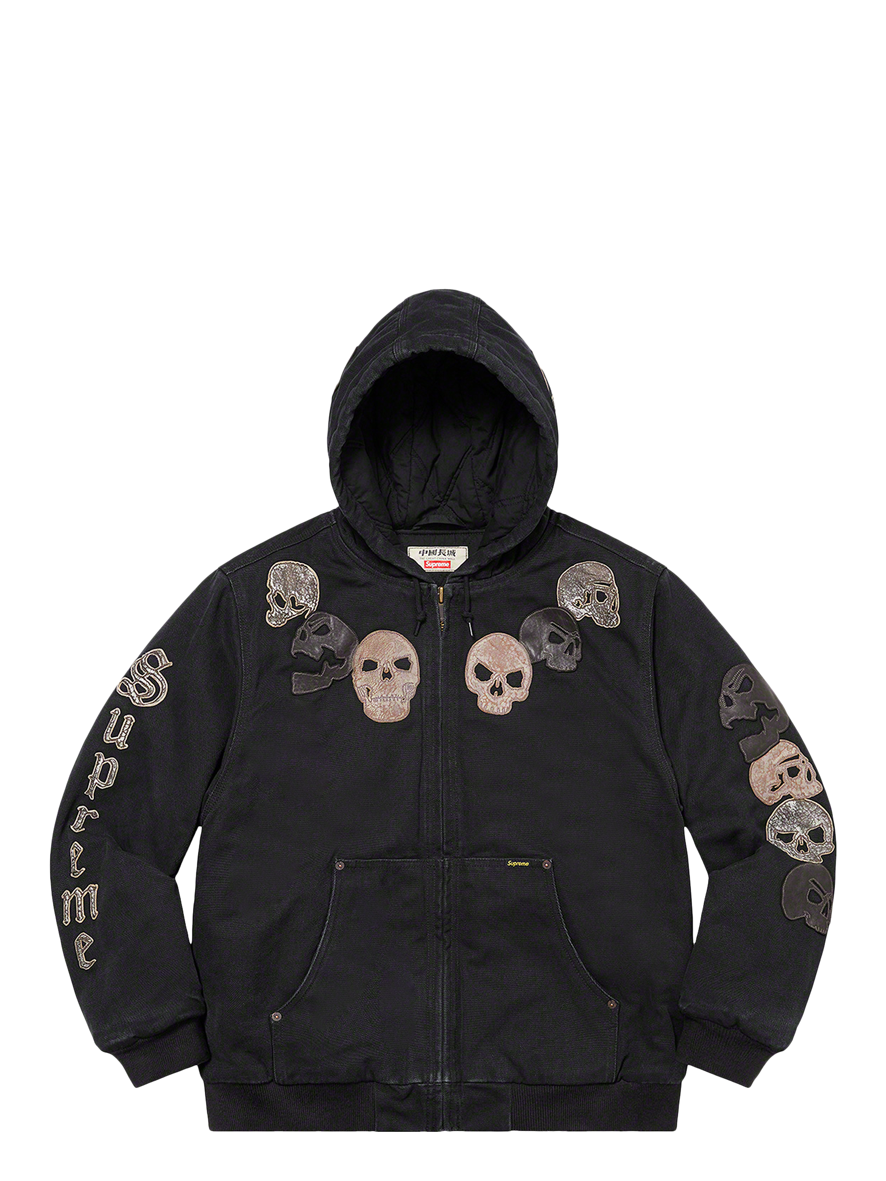 Supreme X The Great China Wall Hooded Work Jacket - Black