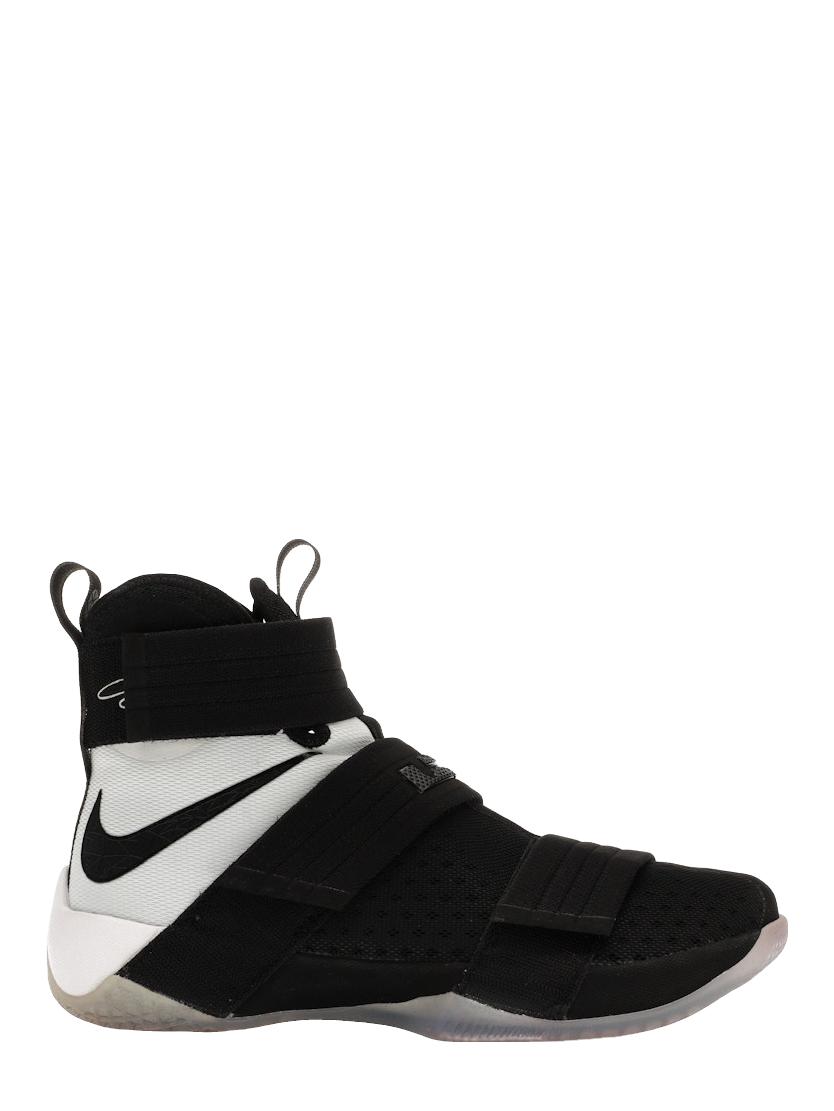 white and black lebron soldier 10