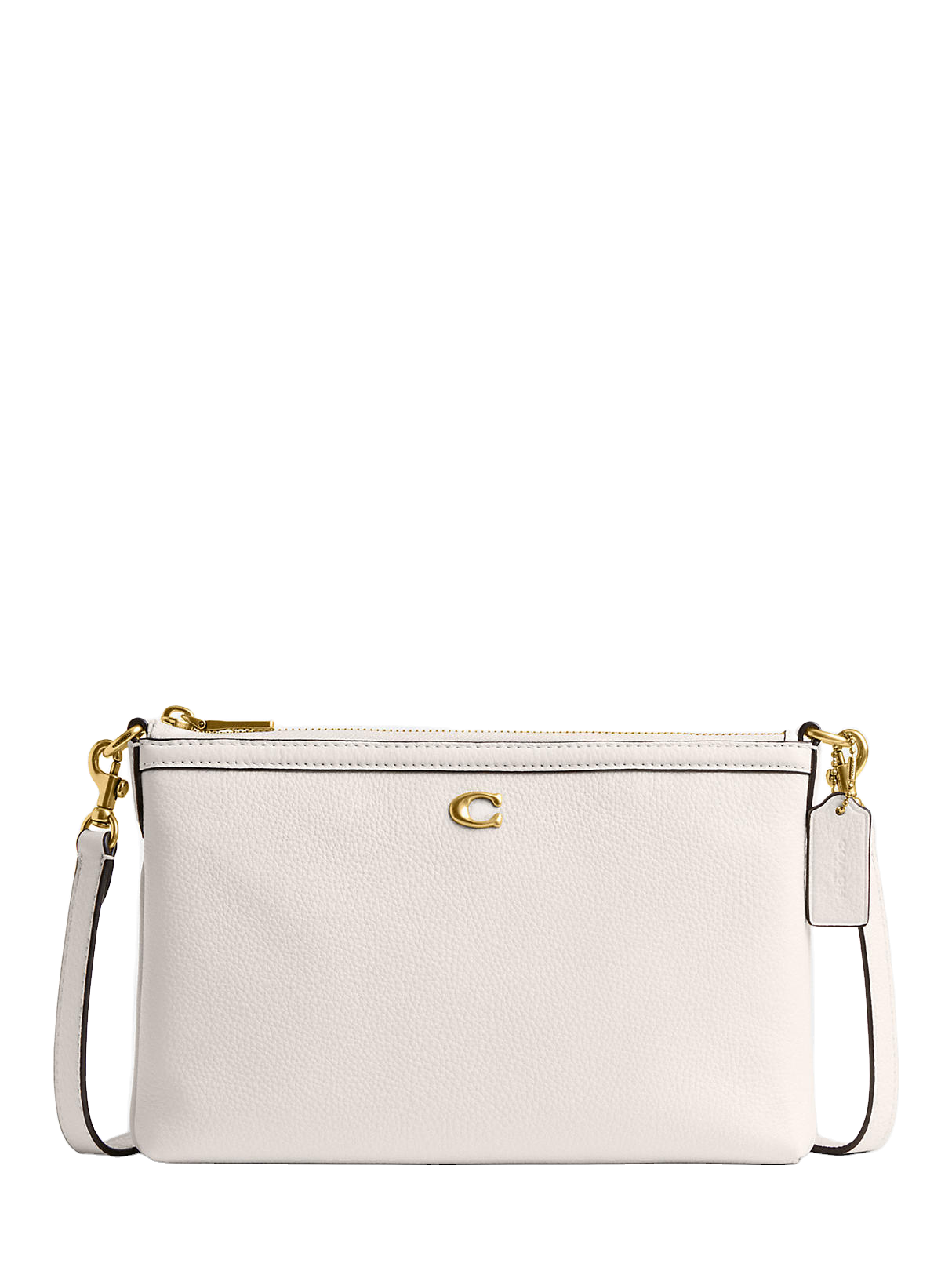 Coach Legacy Zip Top Crossbody Bag - Brass/Chalk | Editorialist