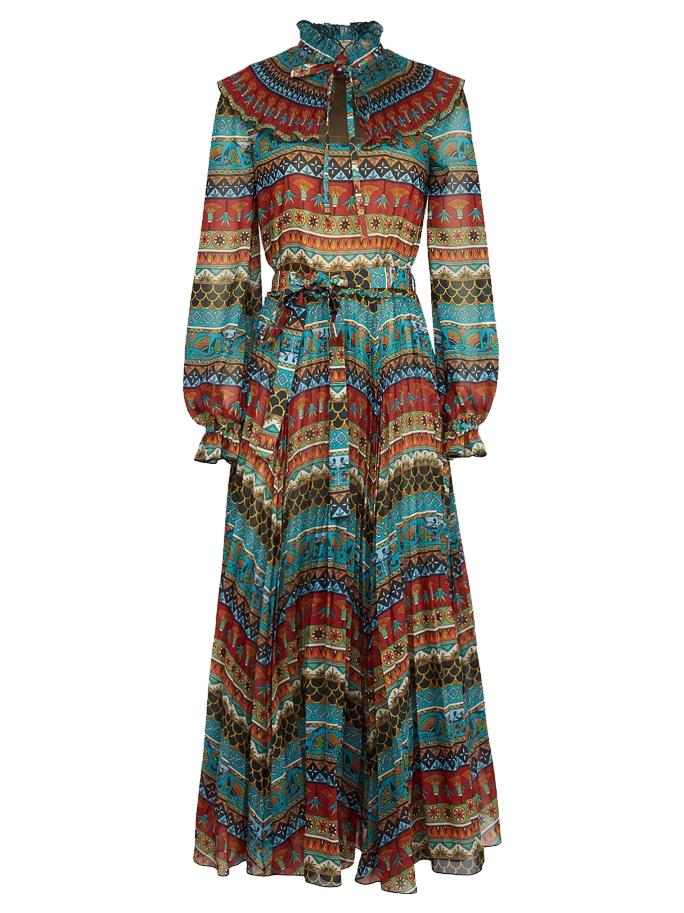 DRIES VAN NOTEN DRIES VAN NOTEN Checked Lamé Shirt Dress