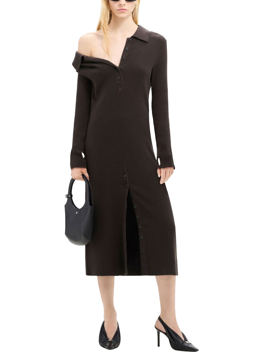 COURREGES Courrèges Multi-Button Midi Dress