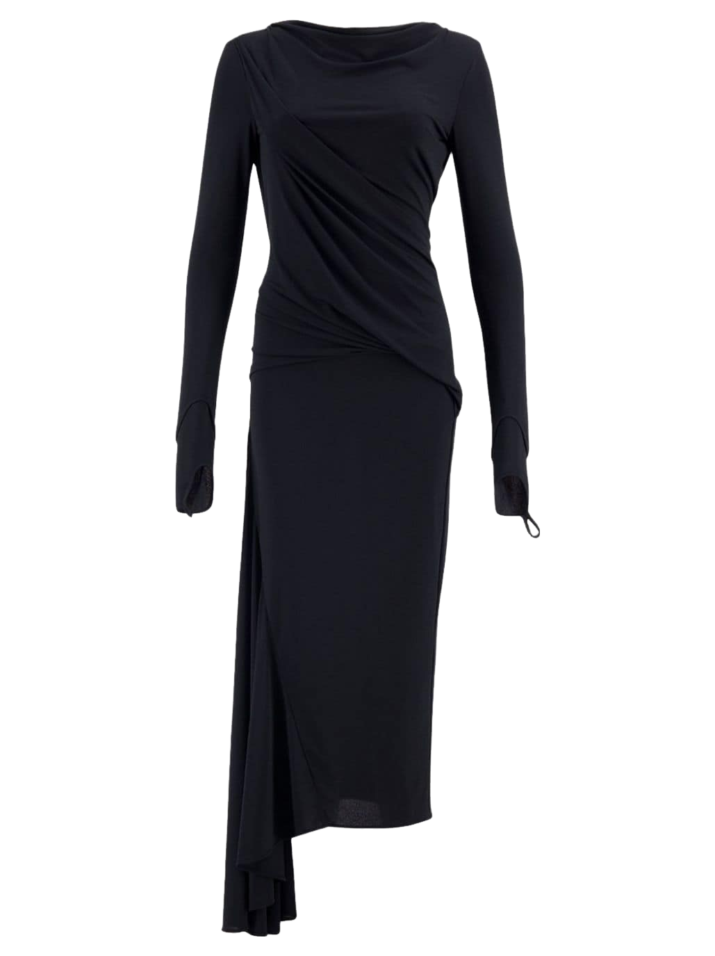 GIVENCHY Asymmetric Midi Dress