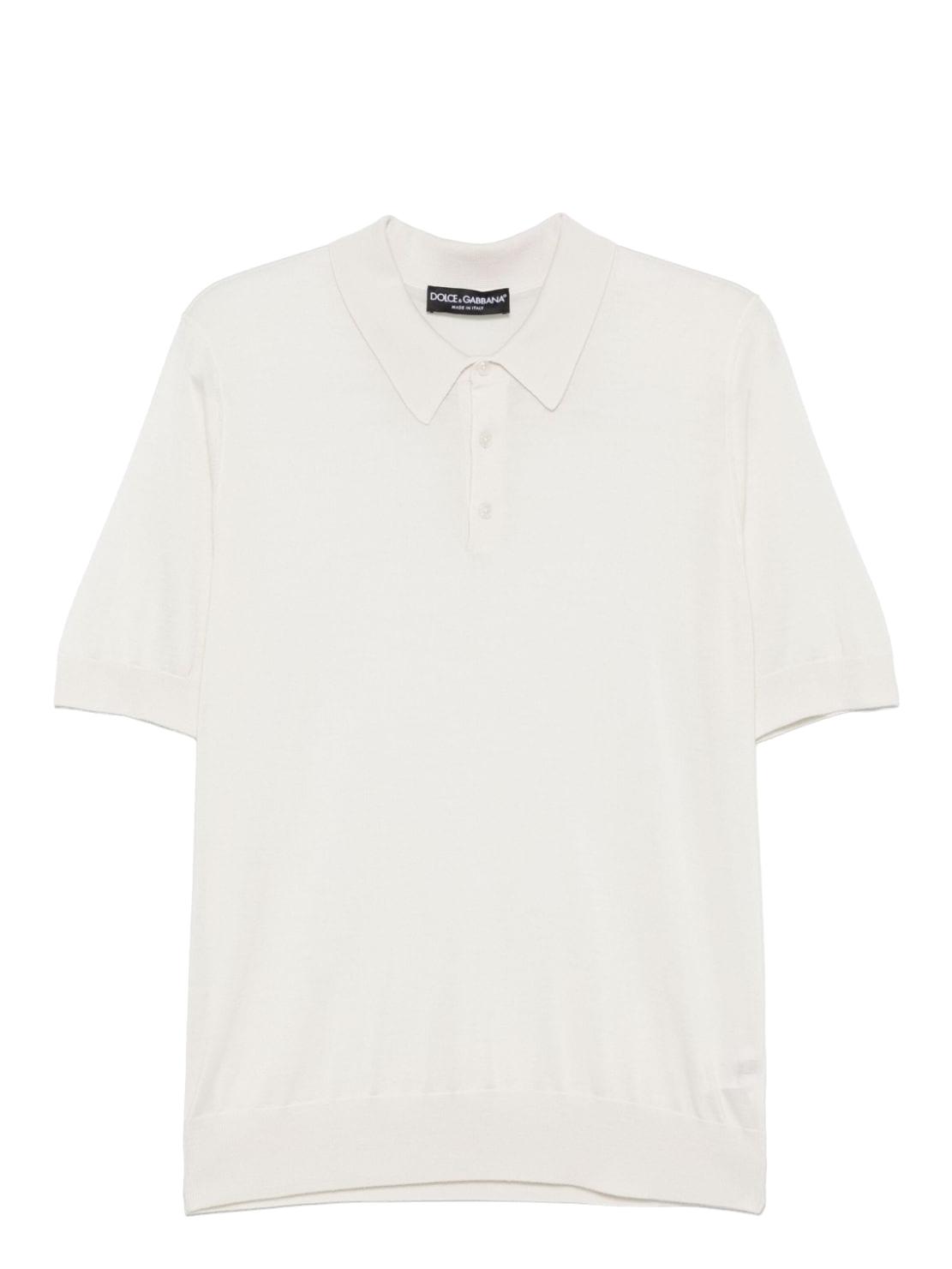 DOLCE & GABBANA fine-knit polo shirt