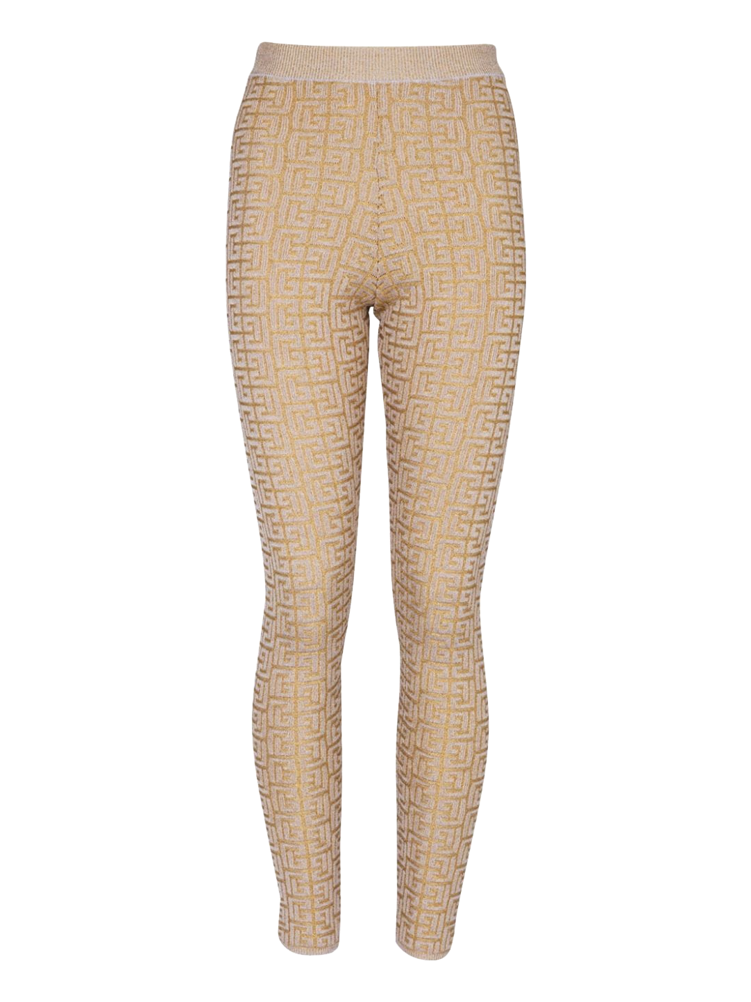 BALMAIN labyrinth knitted leggings