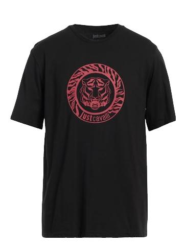 JUST CAVALLI man t-shirt black size s cotton