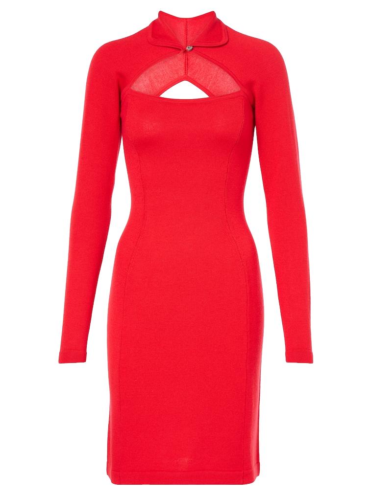 VIVIENNE WESTWOOD Knitted Wool Midi Dress