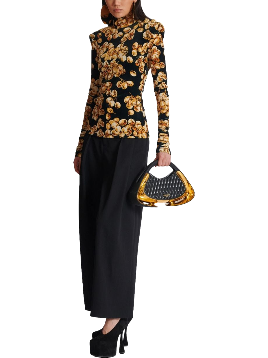 BALMAIN Balmain Pleated Grain De Poudre Trousers