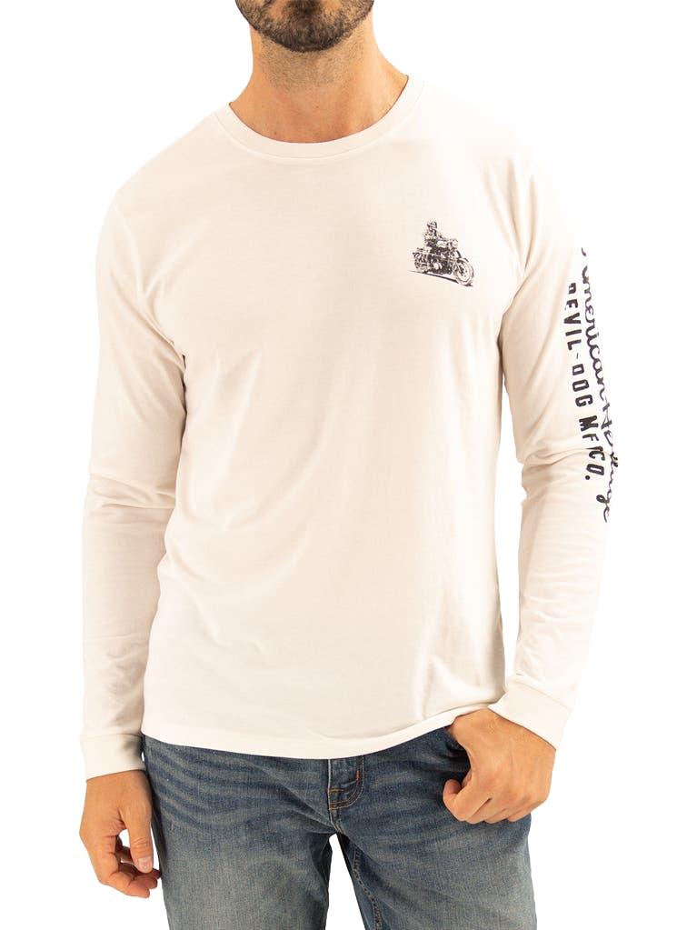 DEVIL-DOG DUNGAREES heritage long sleeve graphic t-shirt