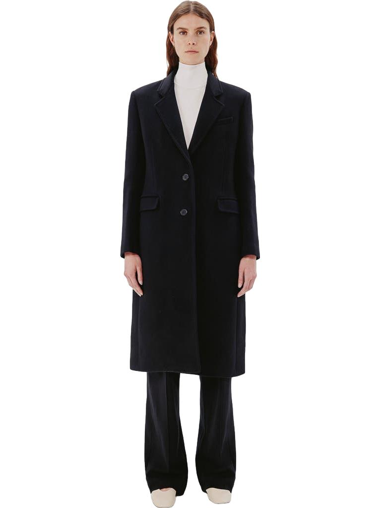 ANOTHER TOMORROW Another Tomorrow Double-Breasted Jacket with Notched Lapel