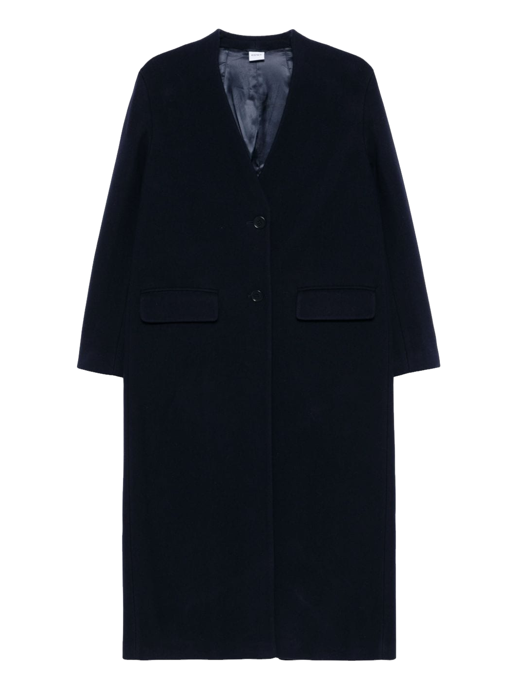 ASPESI Single-Breasted Virgin Wool-Cashmere Coat