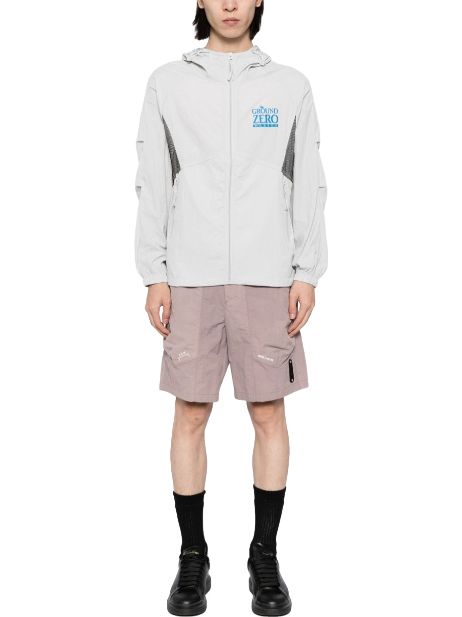 GROUND ZERO Ground Zero Logo-Print Lightweight Jacket