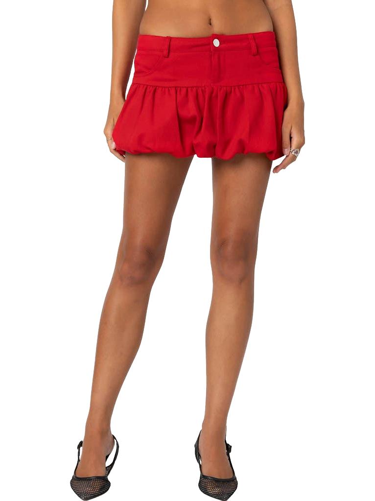 EDIKTED EDIKTED Bubble Denim Miniskirt