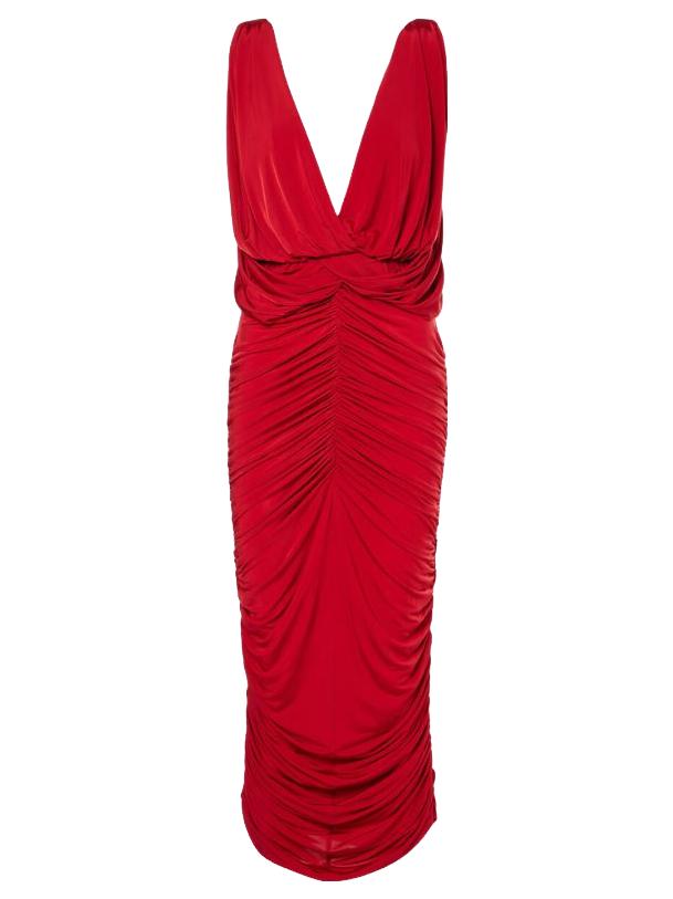 VERSACE Versace Draped Liquid Jersey Gown