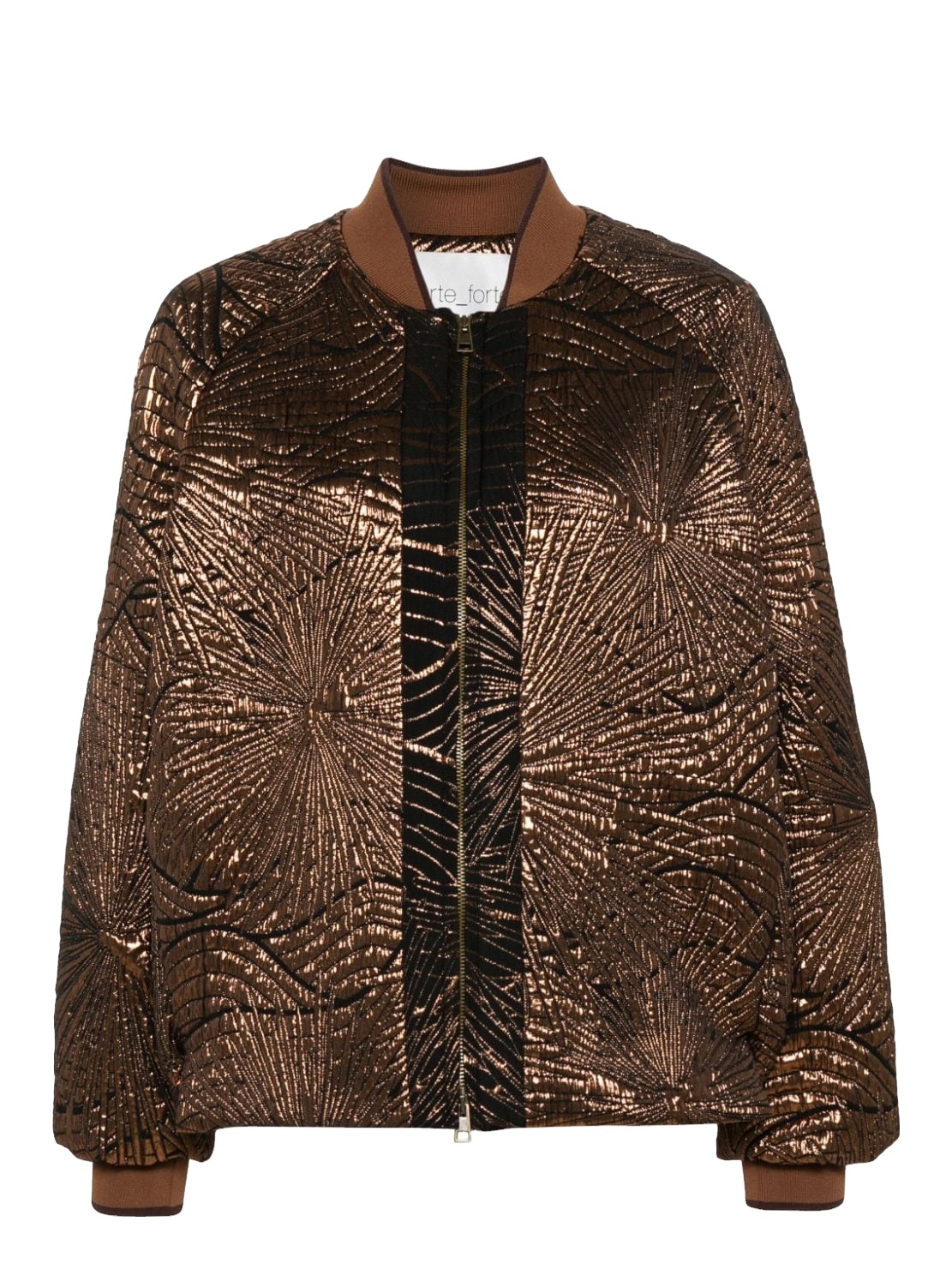 FORTE_FORTE Forte Forte Laminated-Finish Bomber Jacket