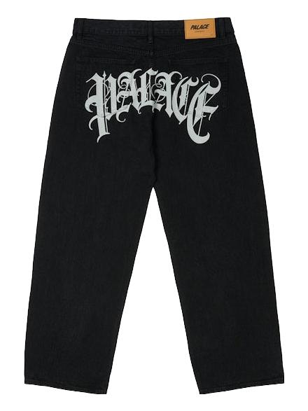 Palace El Script P90 Baggy Jean - Stone Wash | Editorialist