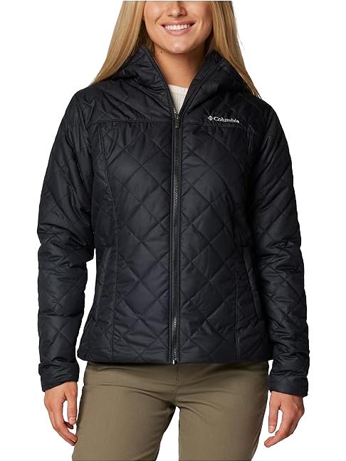 COLUMBIA Columbia Quilted Hooded Jacket with Fleece Lining