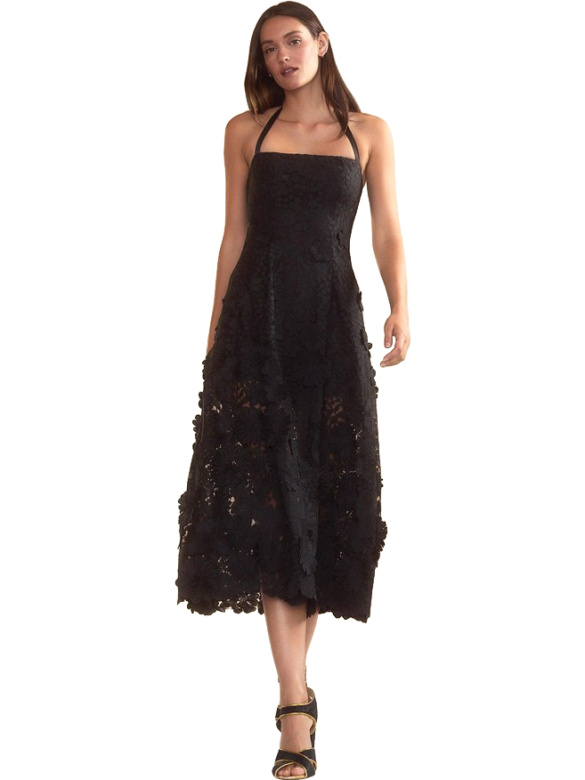 cynthia rowley lace halter dress Buy Blooming Midi - Black At 63% Off Halter neck